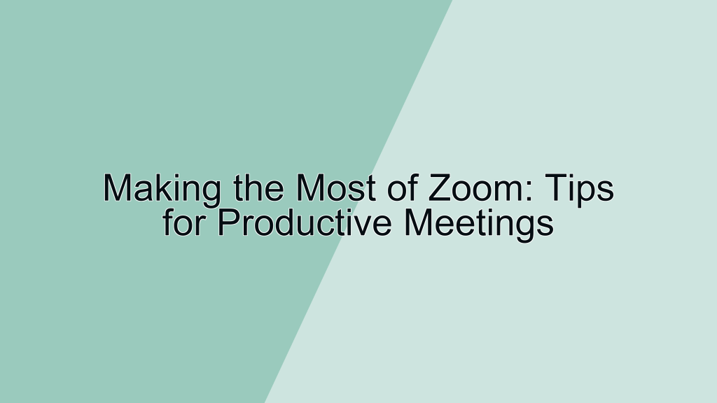How to Schedule and Host Meetings on Zoom – NotionKick